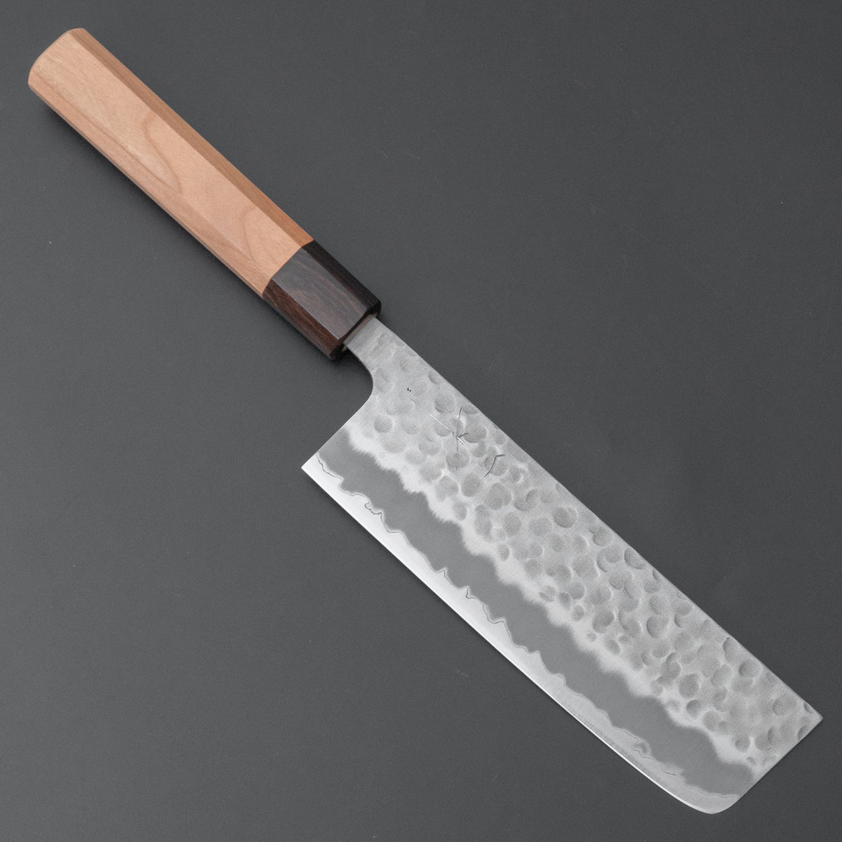 Hitohira Futana White #2 Migaki Tsuchime Nakiri 170mm Cherry Wood Hand – Tetogi