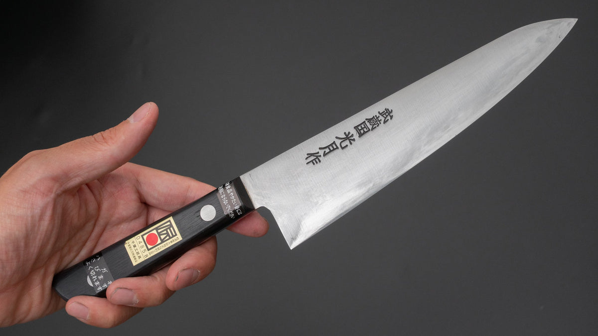 Kogetsu Carbon Gyuto 180mm Pakka Handle (No Bolster) - Tetogi