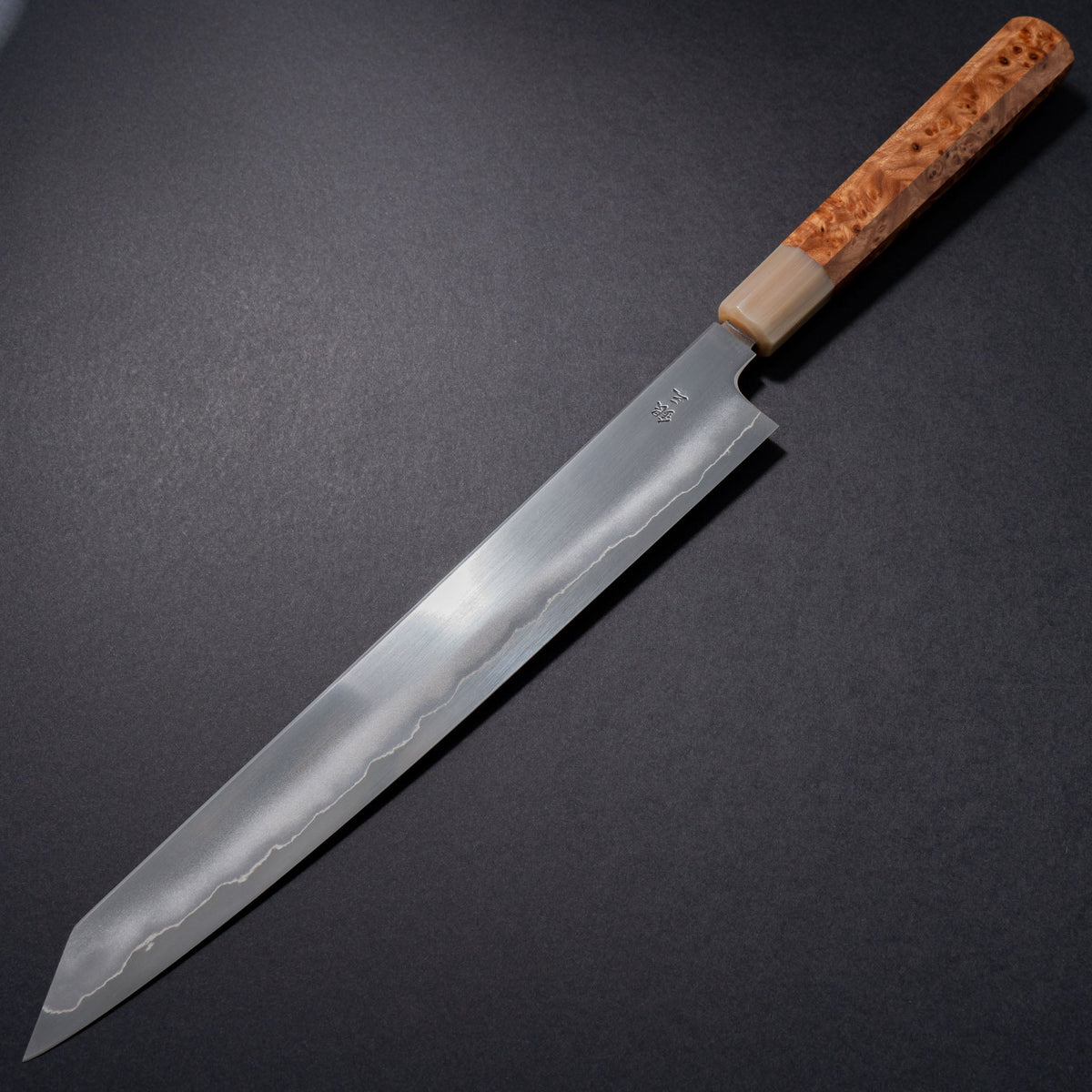 Tetsujin Silver #3 Ukiba Kiritsuke Sujihiki 270mm Riisgaard Elm Burl ...