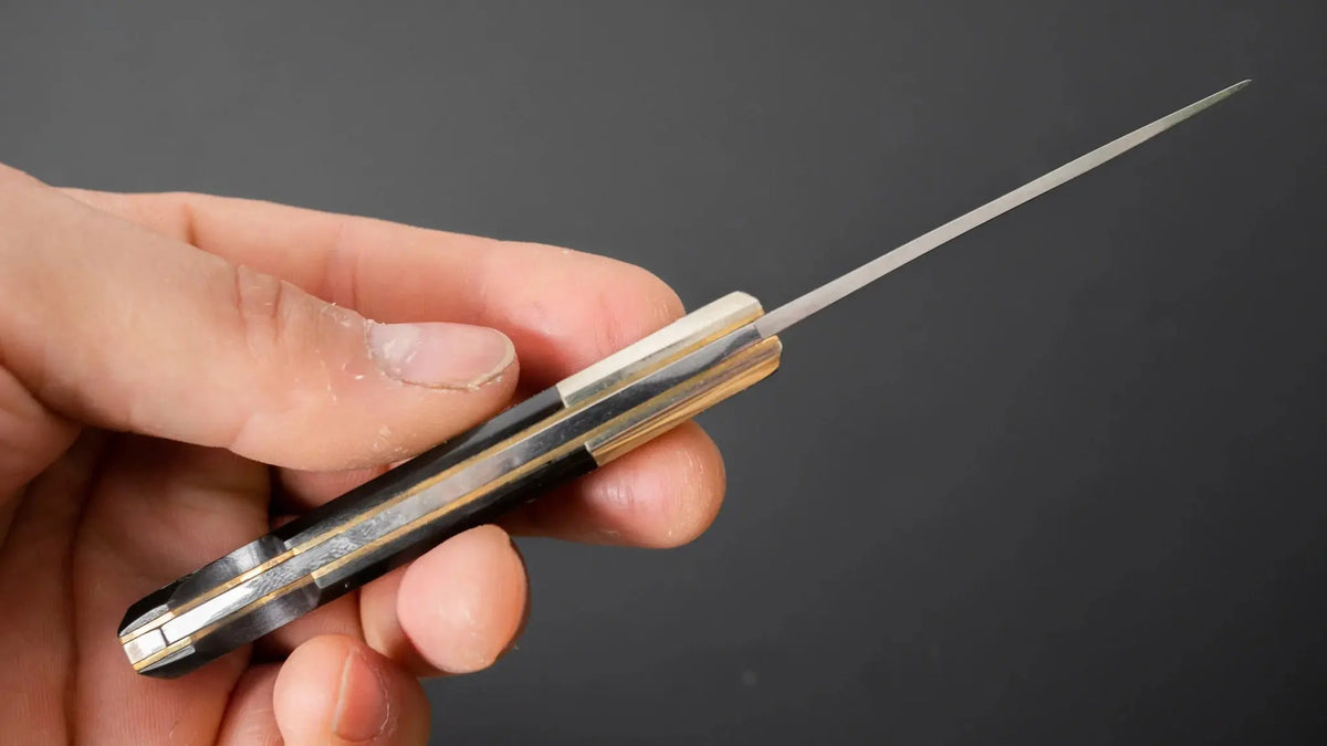 Taylor Cutlery FALCON Folding Knife 55mm Elk Horn Handle – Tetogi